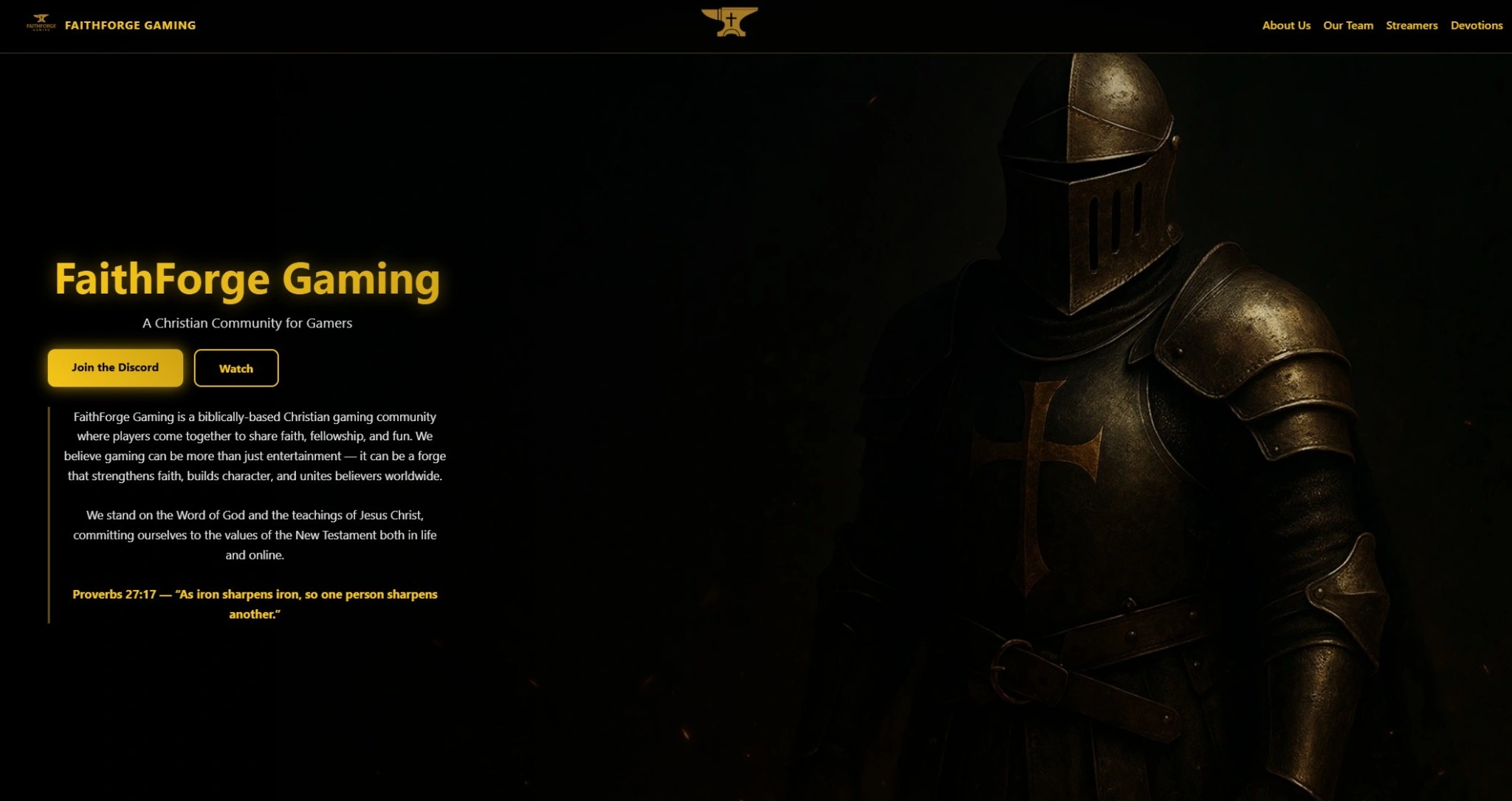 FaithForge Gaming | Christian Gaming Community, Servers, Streamers ...